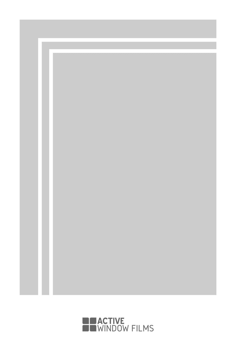 Bespoke window frame cut out, frosted, custom, decorative, home window ...