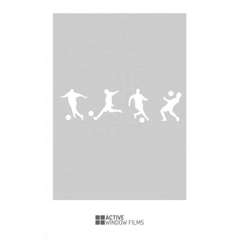 Repeating football player cut out, bespoke, custom, frosted childrens ...